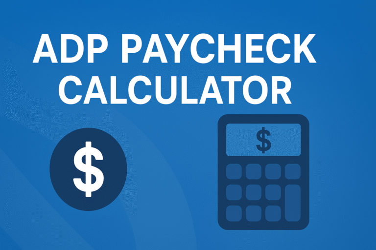 Adp paycheck calculator - - With Visual Graph
