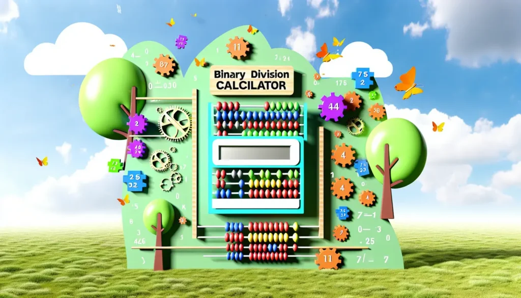Binary Division Calculator - With Visual Way